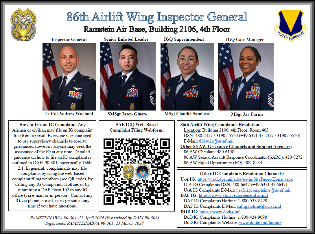 786th Force Support Squadron > Ramstein Air Base > Fact Sheets